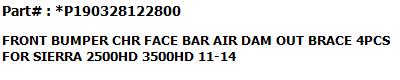 For 2011-2014 GMC SIERRA 2500HD 3500 FRONT BUMPER BAR CHROME W/AIR ...