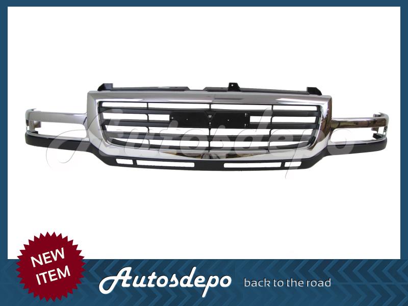 For 2003-2007 Sierra 1500 2500 3500Hd Classic Front Steel Bumper Black ...