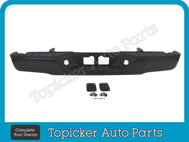 For 2007-2013 Tundra Rear Step Bumper Face Bar Coating Black W/O Sensor ...
